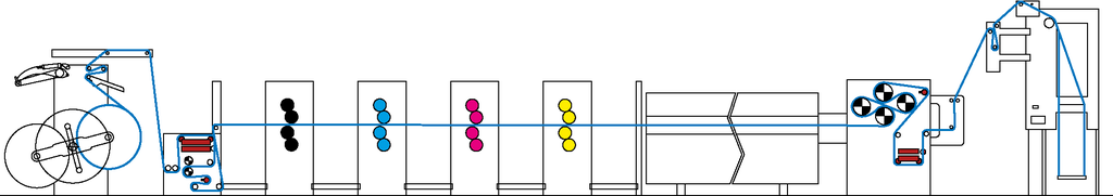 Web-fed offset printing machine