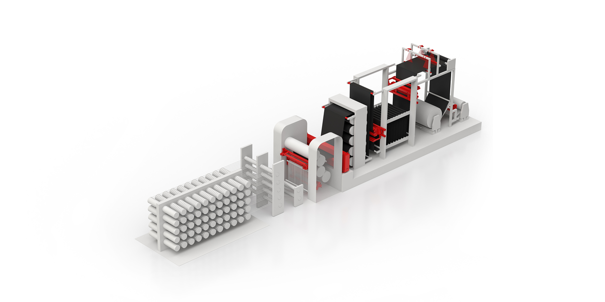 Steel cord calender line