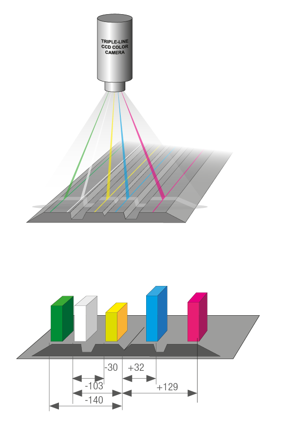 Color line inspection system